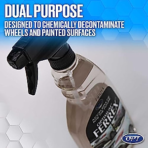 Optimum FerreX Iron Remover - 17 oz., Multi-Use Car Detailing Spray Acts as a Tar Remover and Car Wheel Cleaner, Safe for Use on Cars, RV's, Motorcycles, and Boats
