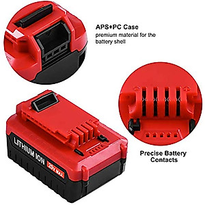 20V MAX 5.0Ah Lithium Replacement Battery Compatible with Porter Cable 20V Battery PCC680L PCC682L PCC685L Cordless Tools
