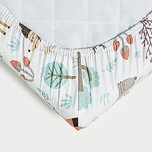HOPPO Baby&Kids Pack n Play Fitted Pack n Play Playard Sheets Set-2 Pack Portable Mini Crib Sheets, Playard Mattress Cover Soft Cotton, Jungle, Forest & Animals