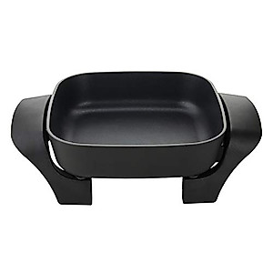 Brentwood Appliances SK46 8-Inch Nonstick Electric Skillet with Glass Lid, One Size, Black