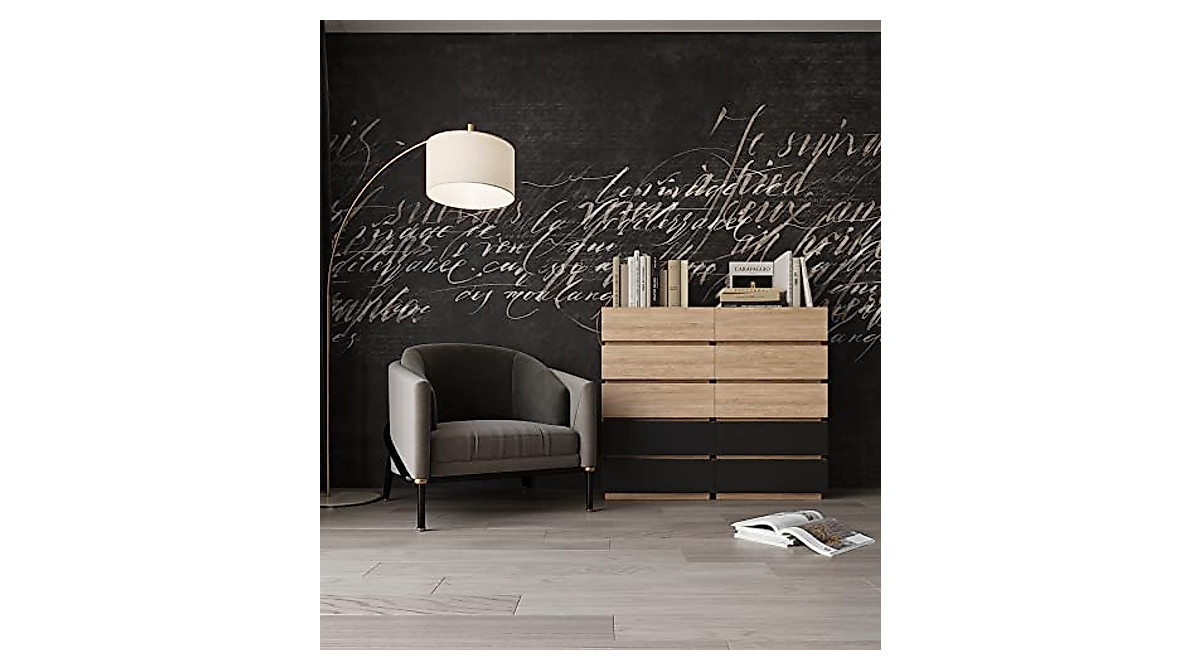 Stackable Storage Drawers for Bedroom & Home - Nordic Walnut
