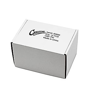 Creative Hobbies® Replacement Light Bulbs for Electric Candle Lamps, Window Candles, & Chandeliers - 7 Watt Candelabra (E12), Clear, Steady Burning, 120v 7w Bulb - Pack of 12