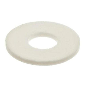 Small Parts Nylon 6/6 Flat Washer, #2 Hole Size, 0.09" ID, 0.25" OD, 0.06" Nominal Thickness (Pack of 100)