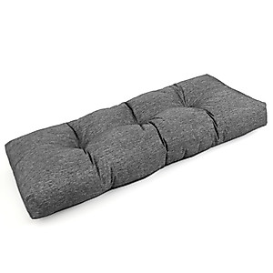 ROFIELTY Bench Cushion 36 inch, Non Slip Thickened Piano Bench Cushion, Durable Outdoor/Indoor Bench Seat Pads (36x14x4 inch, [ Outdoor ] Star Sea Gray)