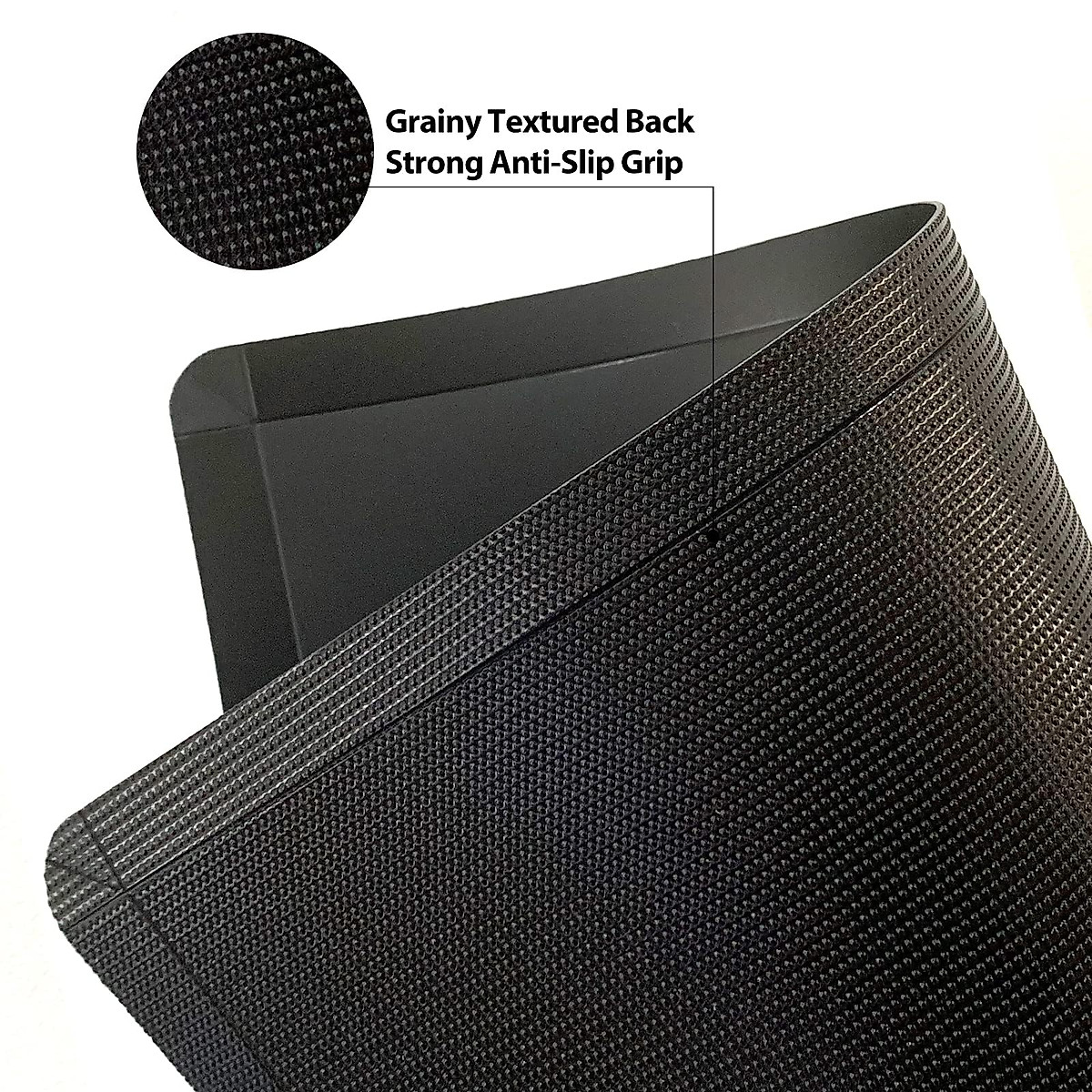 Extra Thick Foldable Cutting Board with Lip, Flexible Plastic Cutting Board Mats for Kitchen, Black Cutting Boards for Meat, Nonslip Cutting Mats, BPA Free, Dishwasher Safe, Set of 3