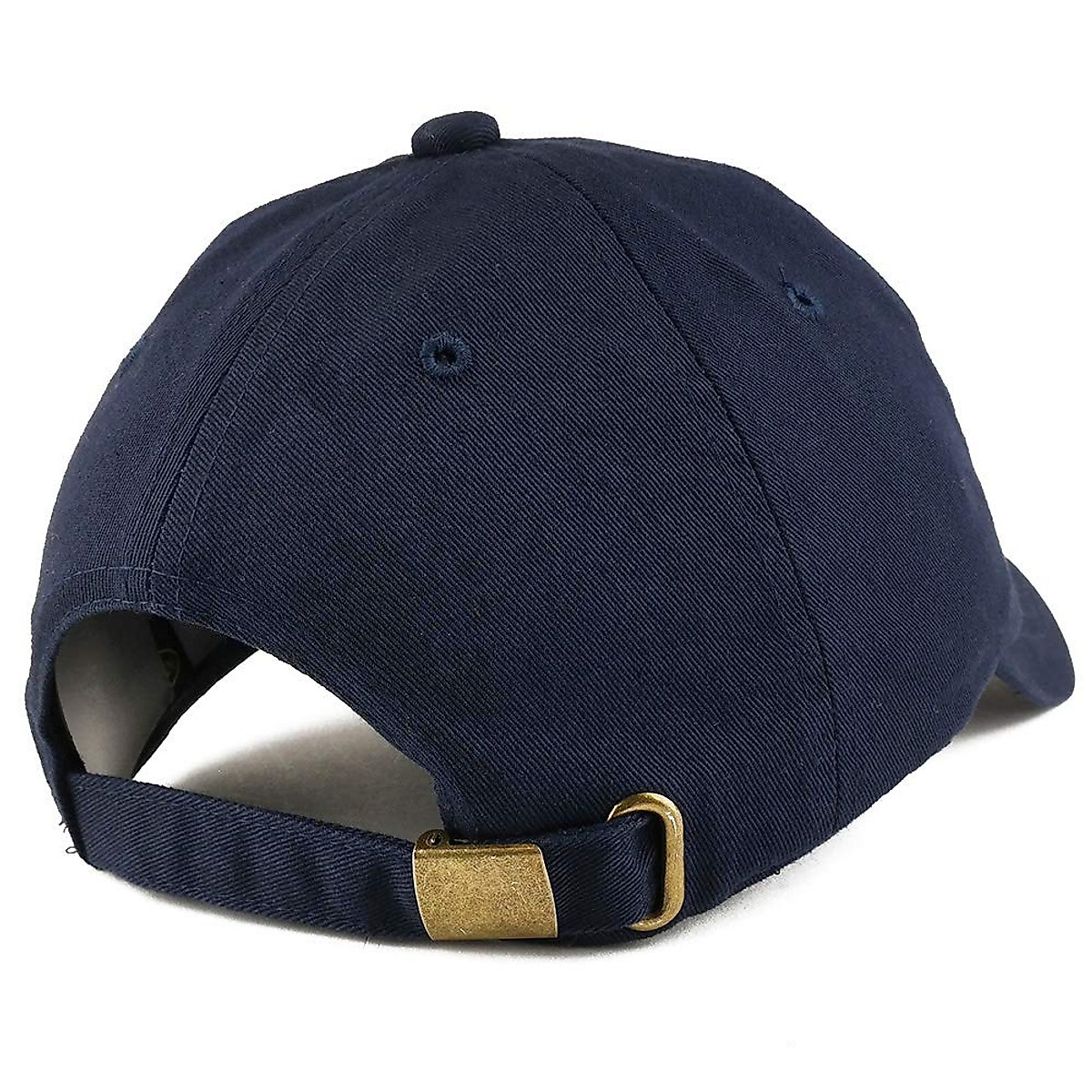 Trendy Apparel Shop World's Best Grandpa Embroidered Low Profile Soft Cotton Dad Hat Cap - Navy