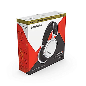 SteelSeries Arctis 7 - Lossless Wireless Gaming Headset with DTS Headphone: X v2.0 Surround - For PC and PlayStation 4 - White