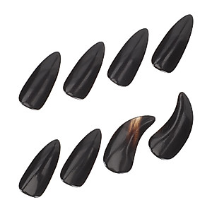 Professional Guzheng Nails Black Ox Horn Finger Protectors for Guzheng Beginners Guqin Instrument (Large), 3x1.3cm, CM0B1150VCU1MM11QN2