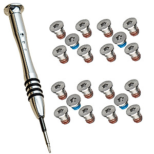HXHLWN 2 Sets (20) Repair Replacement Screw + 1 Piece of 5 Cents Screwdriver Set Compatible unibody MacBook Retina is Suitable for The A1425 A1502 A1398 13 inches 15 inches Bottom Box