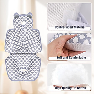 KAKIBLIN Stroller Cushion Toddler Car Seat Insert, Baby Stroller Pillow, Toddler Seat Pad Car seat Neck Support Cushion for Toddler (Cloud)