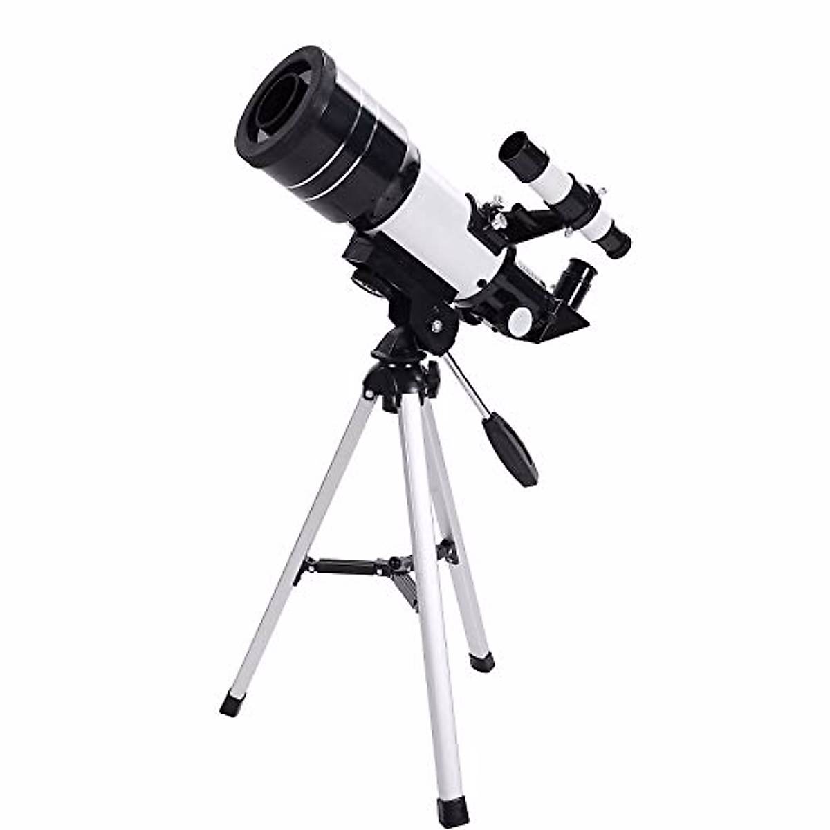 Durable Telescope 70mm Aperture 400mm AZ Mount,Astronomical Refractor Telescope Aperture for Kids Adults & Beginners,Fully Multi-Coated Optics,Portable Refractor with Tripod (White B)