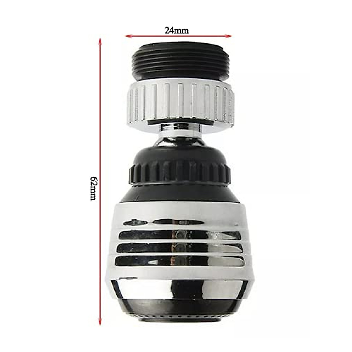 360 Degree Rotating Faucet Movable Kitchen Tap Head Water Saving Nozzle Sprayer 2 Position