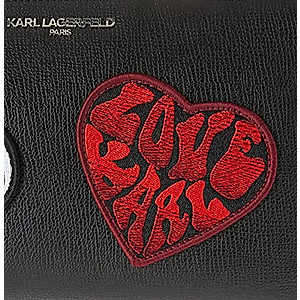 Karl Lagerfeld Paris Womens Novelty Large Wristlet, Blk/Gold, One Size US