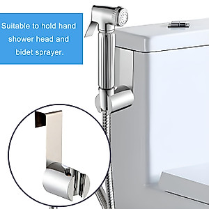 Toilet Bidet Sprayer Holder,Toilet Bidet Sprayer,Diaper Sprayer Holder, Universal Bidet Attachment Holder,Stainless Steel Holder for Hand Shower Toilet Bidet Sprayer