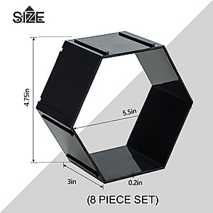 Black Honeycomb Hexagon Cake Display Stand