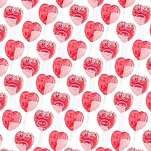 Snacktery Heart Lollipops - 28 Count - Heart-Shaped Valentines Lollipops - Red Valentine Suckers - Strawberry Flavored Heart Suckers - 12 Ounce