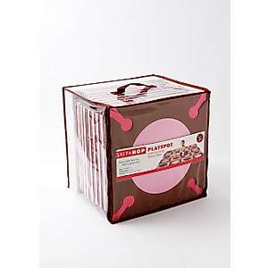 Skip Hop 20 Piece 70"x56" PlaySpot Floor Mat, Pink/Brown (Discontinued by Manufacturer)