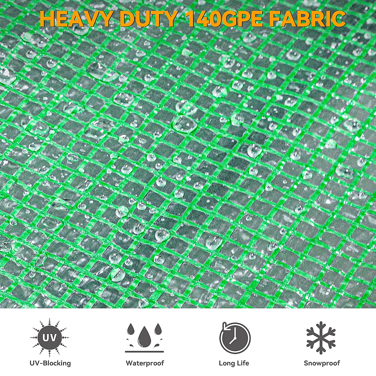 YITAHOME10'x7'x7' Greenhouses Large Walk-in Green House Heavy Duty Tunnel Green Houses Outdoor Portable Plant Gardening Upgraded Galvanized Steel Frame Zipper Doors 5 Crossbars Garden