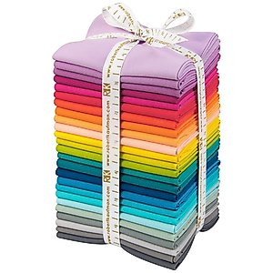 Kona Cotton Solids Elizabeth Hartman Designer Palette 25 Fat Quarter Bundle Robert Kaufman Fabrics FQ-796-25