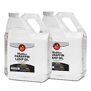 Ner Mitzvah 1 Gallon Paraffin Lamp Oil - Clear Smokeless, Odorless, Clean Burning Fuel for Indoor and Outdoor Use - Shabbos Lamp Oil - 2 Pack