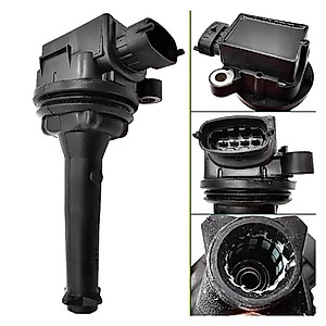 5 PCS Ignition Coil Fit 30713416 9125601 Black Compatible For Volvo C70 S60 S70 S80 V70 XC70 XC90 2.0 2.3 2.4 2.5 T5
