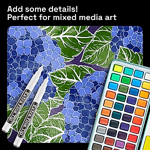 White Paint Pen for Rock Painting, Stone, Ceramic, Glass, Wood, Tire, Fabric, Metal, Canvas. Set of 5 Acrylic Paint White Marker Water-based Extra-fine Tip