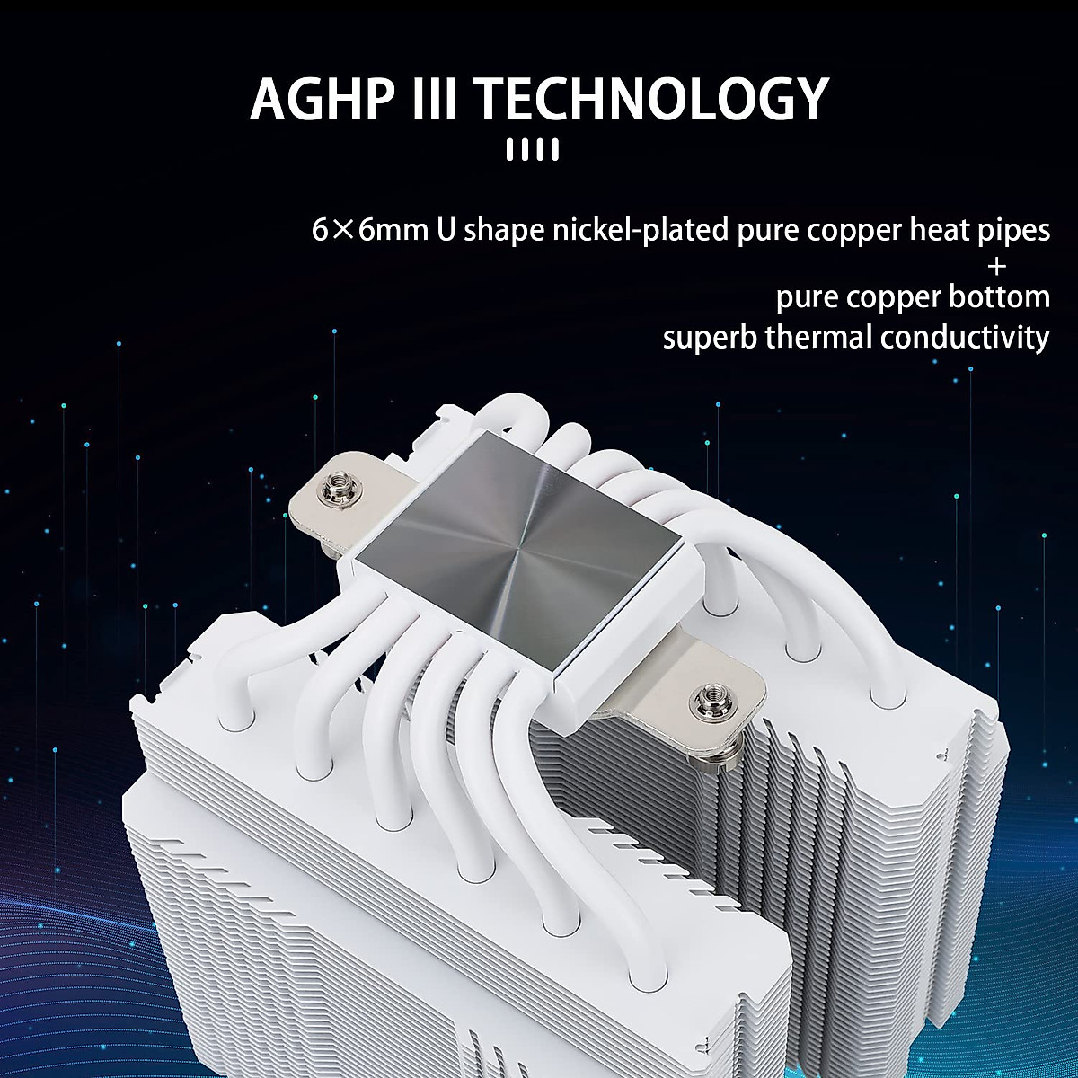 Thermalright Peerless Assassin 120 SE ARGB White CPU Air Cooler, 6 Heat Pipes Cooler, Dual 120mm C12CW-S PWM Fan, Aluminium Heatsink Cover, AGHP Technology, for AMD AM4 AM5/Intel 1700/1150/1151/1200