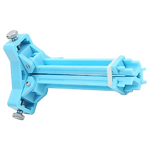 Cosiki Fletching Jig, Portable 3D Fletching Jig Clear Scale Strong Simple Operation for 3.610mm Shafts (Blue)