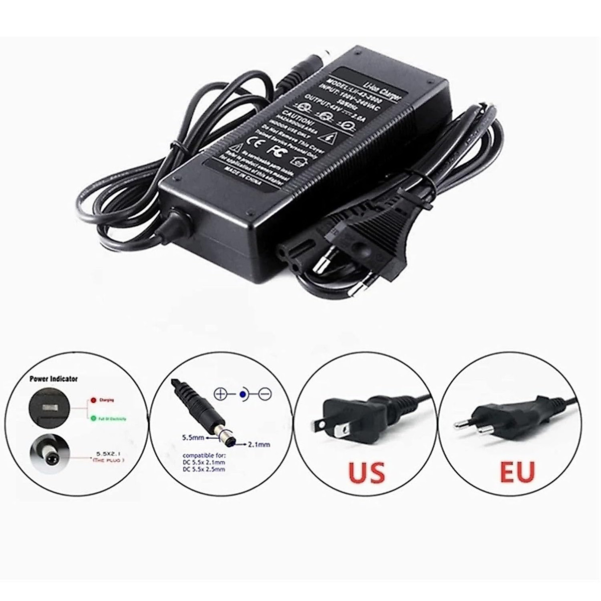 BaYte 24V 10Ah 7S3P E-Bike Lithium-ion Battery Pack 18650 for Electric Bicycle Moped Balancing Scooter with 29.4V 2A Charger,T Plug