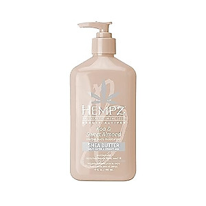 Hempz Smoothing Herbal, Koa & Sweet Almond Body Moisturizer, 17 Fl Oz (Pack of 1), Pink
