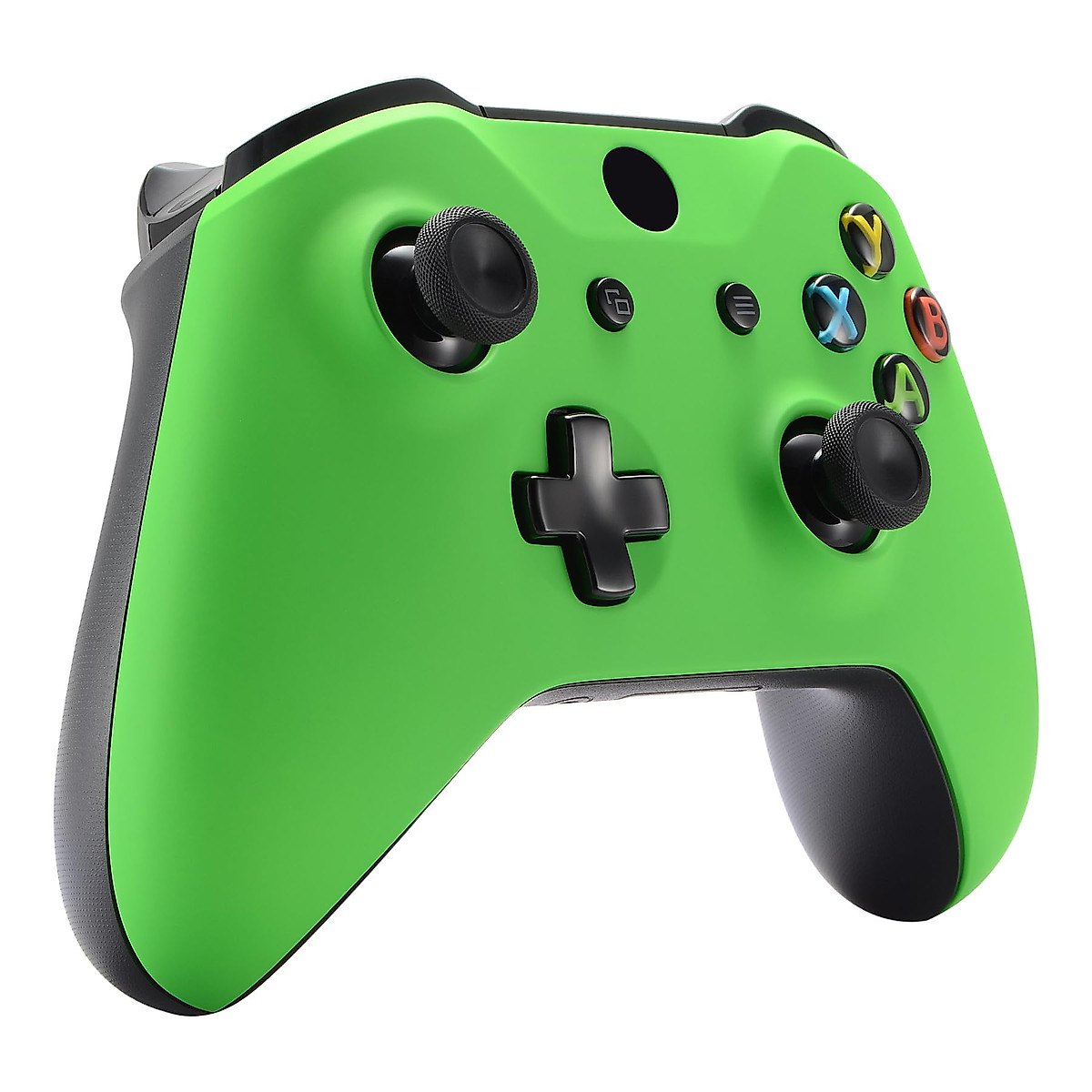 eXtremeRate Green Soft Touch Front Housing Shell Case for Xbox One S/X Controller, Comfortable Replacement Kit Faceplate Cover for Xbox One Wireless Controller Model 1708 - Controller NOT Included