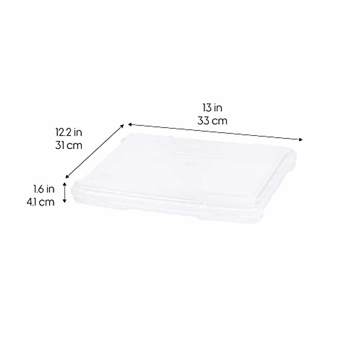 IRIS USA Portable Board Game Organizer Plastic Project Storage Case Box with Snap-Tight Latch, 10-Pack, Fits 8.5" x 11" Papers, for Games Puzzle Magazine A4 Paper Craft Hobby Art Supplies, Slim,Clear