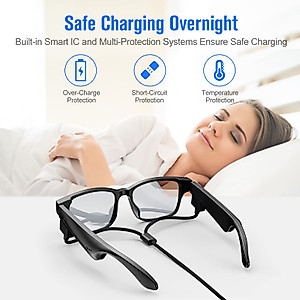 Soarking Replacement Charger 5 Feet Cable Compatible with Razer Anzu Smart Glasses Frames