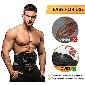 MarCoolTrip MZ ABS Stimulator,Ab Machine,Abdominal Toning Belt Workout Portable Ab Stimulator Home Office Fitness Workout Equipment for Abdomen