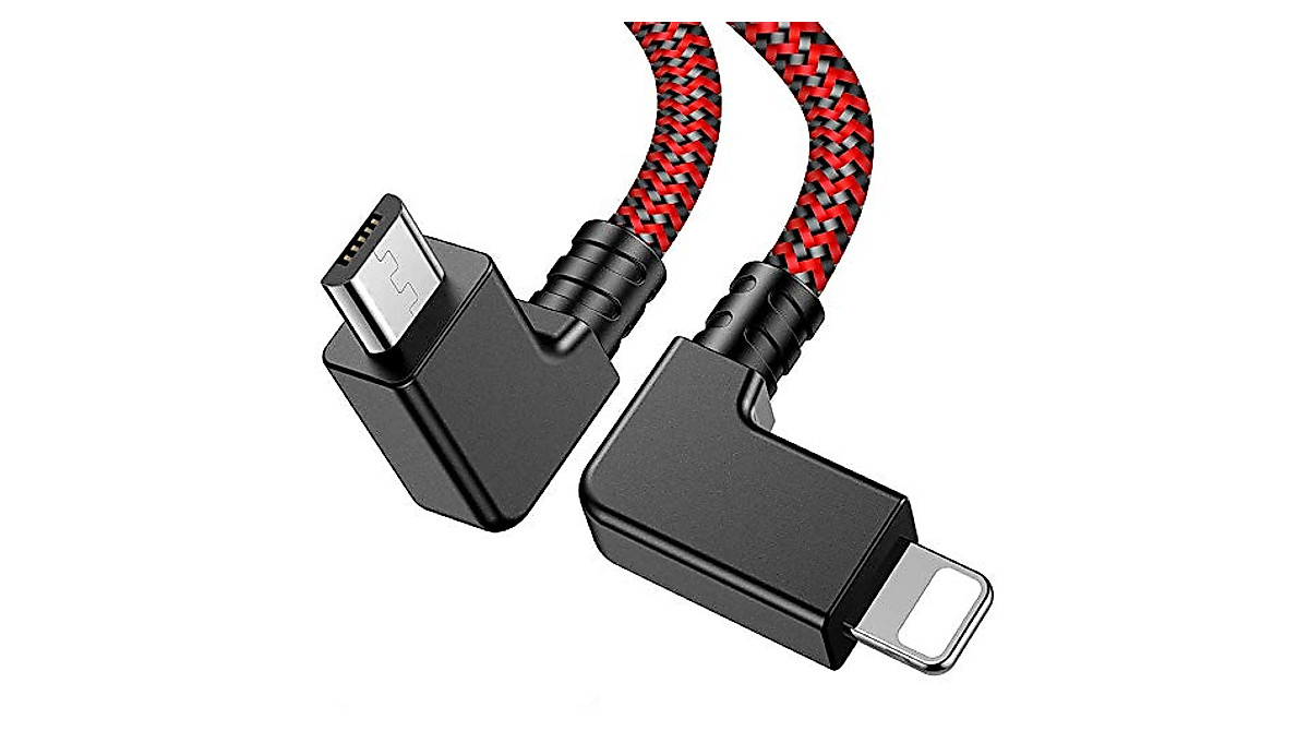 Wondrux Micro USB to iOS 90° Cable for DJI Spark/Mavic