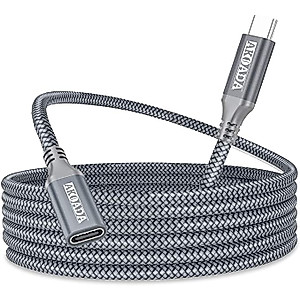 AkoaDa USB C Extension Cable 5FT/1.5M [100W 10Gbps], USB-C 3.2 Extension Cable USB C Extender Cable 4K Video,Compatible with Oculus Link Thunderbolt 3 MacBook Pro/Air, iPad Pro 2020, More
