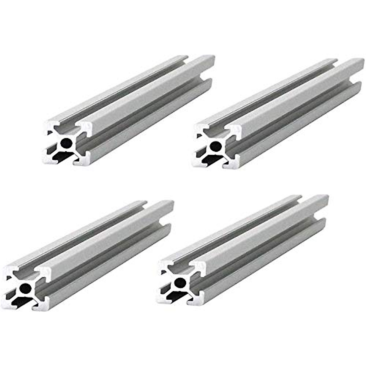 HFS (R) 4pcs 2020 T Slot Aluminum Extrusion Profile European Standard Anodized Linear Rail for 3D Printer Parts and CNC DIY (300mm)