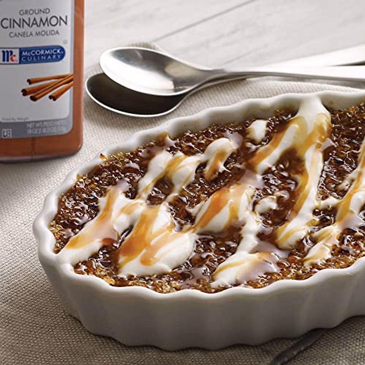 McCormick Culinary Ground Cinnamon, 18 oz - One 18 Ounce Container of Pure Ground Cinnamon Powder Perfect for Professional Use and Baking Cakes, Cookies, Pies, Custards, and Puddings