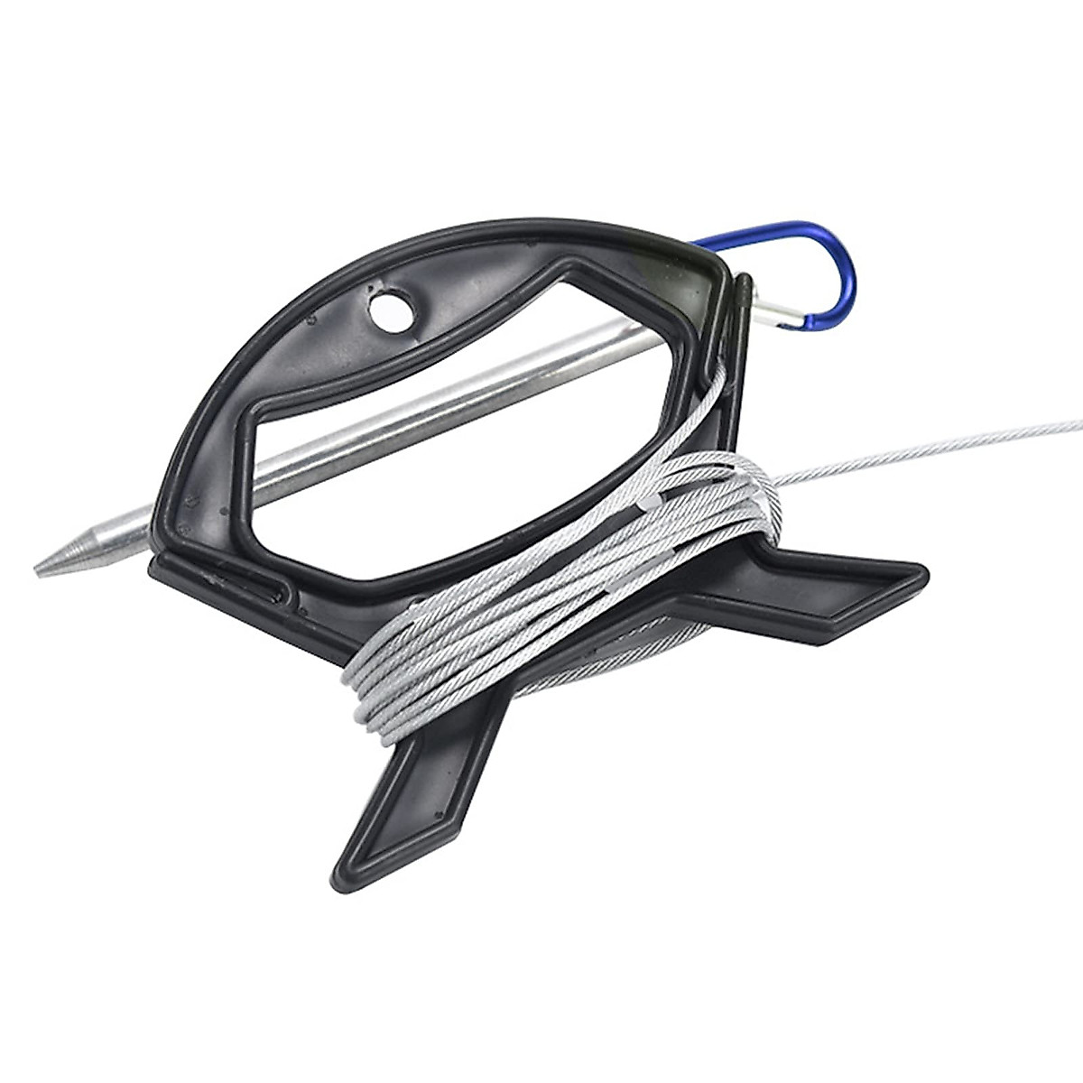 Joyeee Stainless Steel Fishing Stringer for Wading Boat Kayak, with Float Carabiner, 10 PCS Fish Lock and Plastic Handle, 27 FT 300lb Silent Stringer Durable Fishing Gear, Clip Fish Holder, Red