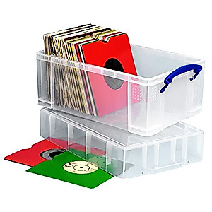 Really Useful Plastic Storage Box 9 Litre with XL Lid Clear