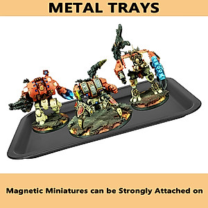 Montex Miniature Display Case Wood Miniature Carrying Case Minifigure Display Case (Black)