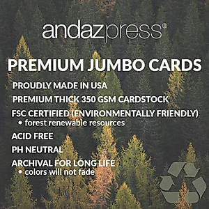 Andaz Press 8.5"x11" Personalized Photo Birthday Card with Envelope, Jumbo Happy Birthday Card for Her, Mom, Him, Birthday Keepsake Card, Custom Birthday Gifts for Women, Men, Greeting Cards