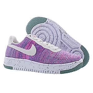 Nike Women's Air Force 1 Low DC7273 500 Crater Flyknit, Fuchsia Glow/Pink Blast/Green, 7.5