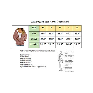 MEROKEETY Women's 2024 Winter Long Sleeve Button Sherpa Jacket Coat Casual Warm Fleece