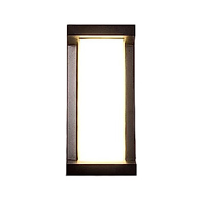 WENZIFI Outdoor Wall Lights 12W LED Wall Sconces IP65 Waterproof Wall Lamps Black Finish Die Cast Aluminum Wall Mounted Lamps for Porch Courtyards Garage Foyer Front Door