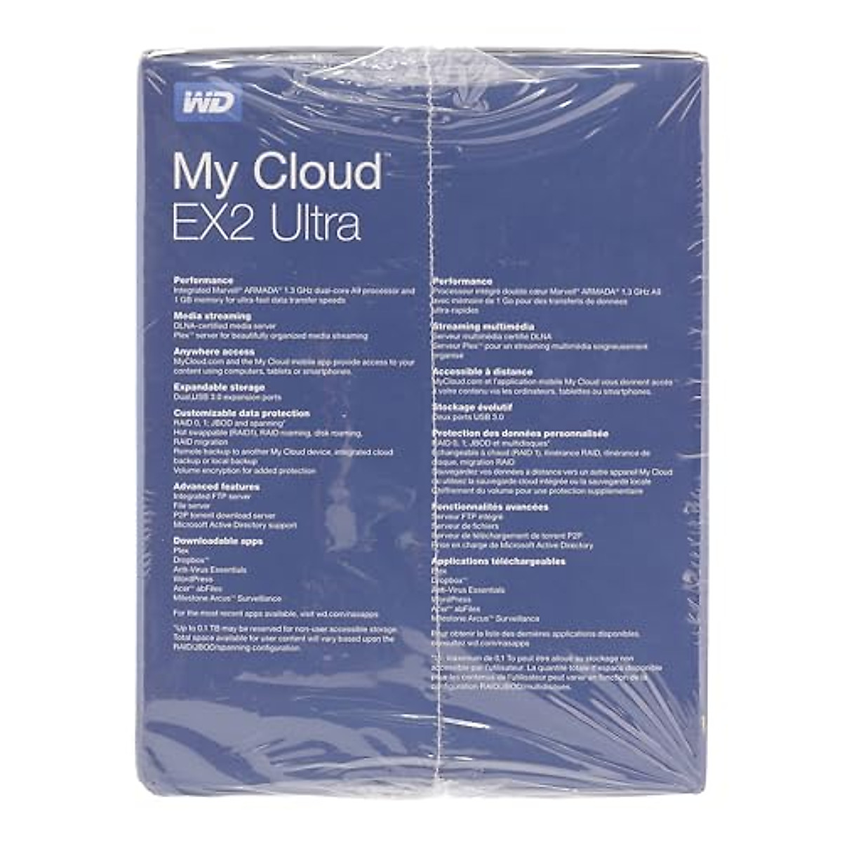 Western Digital My Cloud 28TB EX2 Ultra 2-Bay NAS, Black