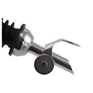 Weighted Stainless Steel Flip Top Lid Liquor Wine Free Flow Bottle Pourer Dispenser Olive Oil Pour Spouts (12-Pack)