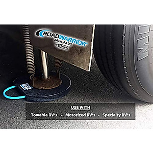 RoadWarrior Heavy Duty RV Jack Pad - Lightweight, Stackable, Waterproof, Unbreakable Outrigger Pad with Ergonomic TuffGrip Handle (One Pad,15"X1.5")