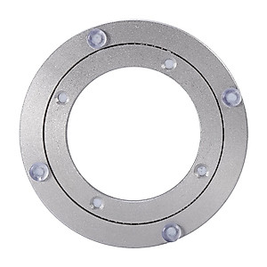 EVTSCAN lazy Susan hardware, Heavy Duty Aluminium Rotating Lazy Susan Turntable, Turntable Bearing Round Swivel Plate Hardware for Kitchen Dining-table(4inch)