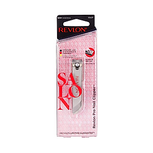 Revlon Nail Clipper, Salon Professional Nail Care Tools, Curved Blade for Trimming & Grooming, Easy to Use, Non-Corrosive, Stainless Steel (Pack of 1)